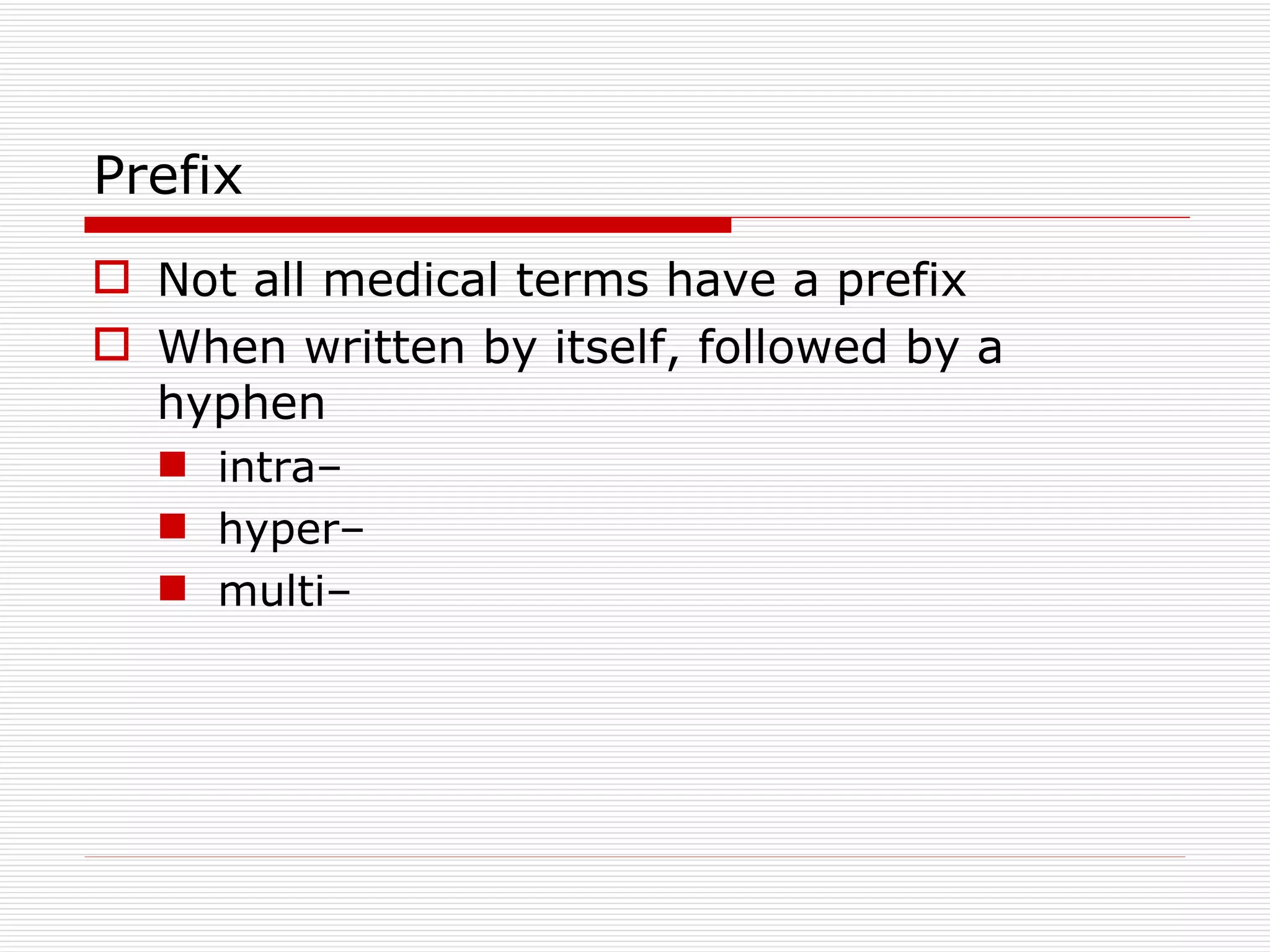 Introduction to Medical Terminology | PPT