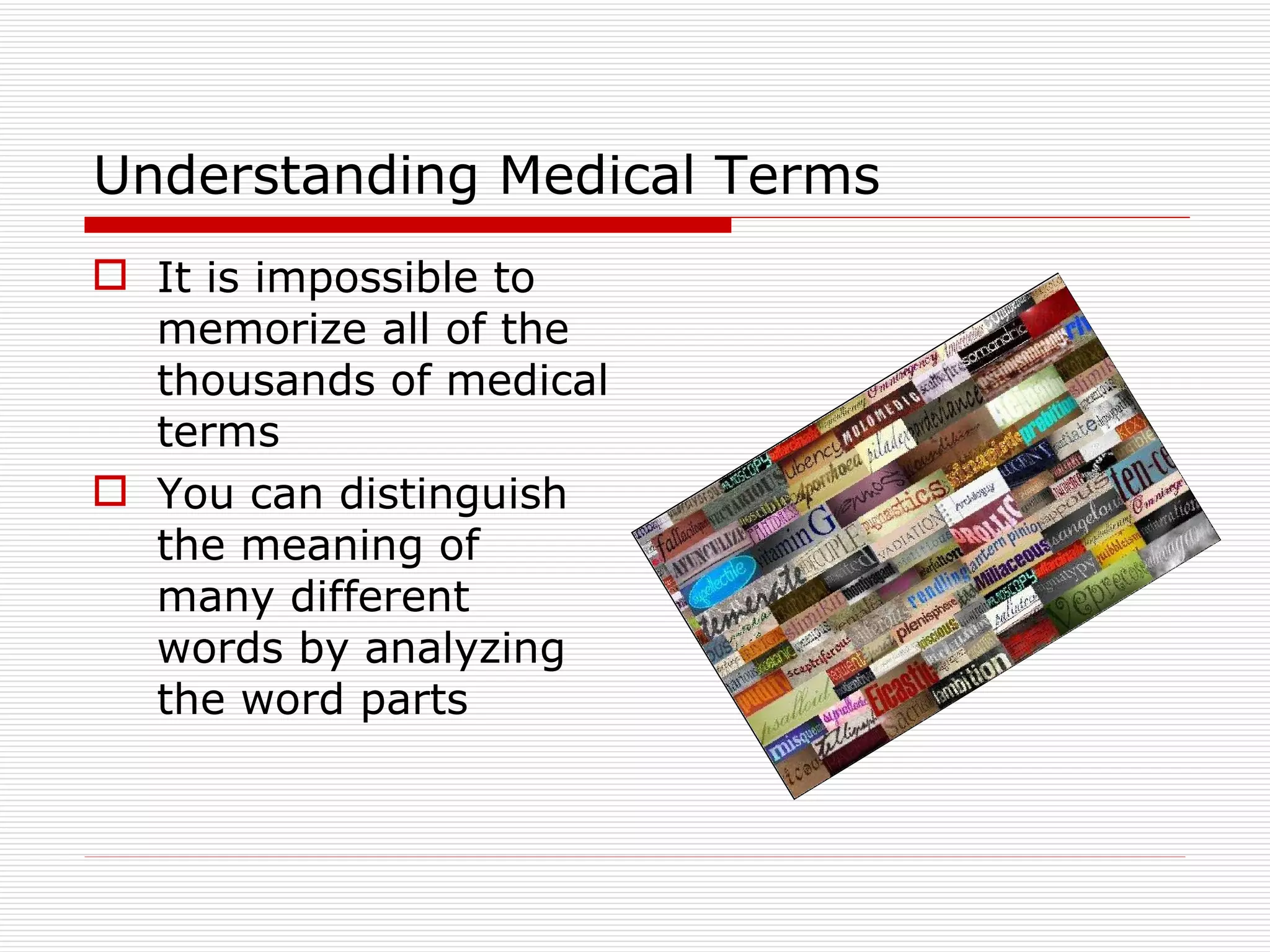 Introduction to Medical Terminology | PPT