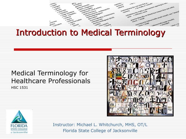Introduction to Medical Terminology | PPT | Medical Health