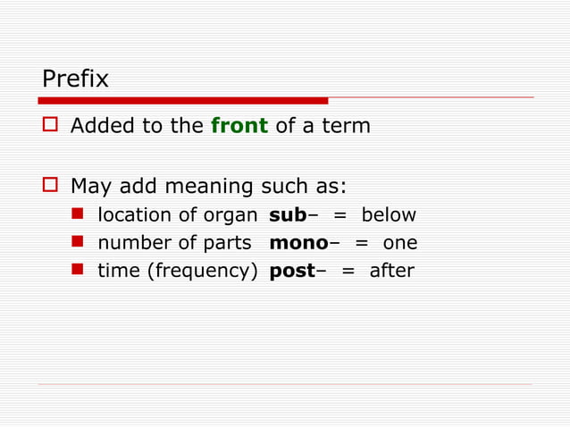 Introduction to Medical Terminology | PPT | Medical Health
