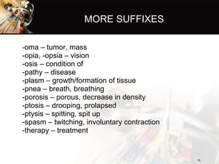 Introduction to medical terminology | PPT