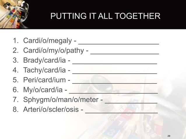 Introduction to medical terminology | PPT