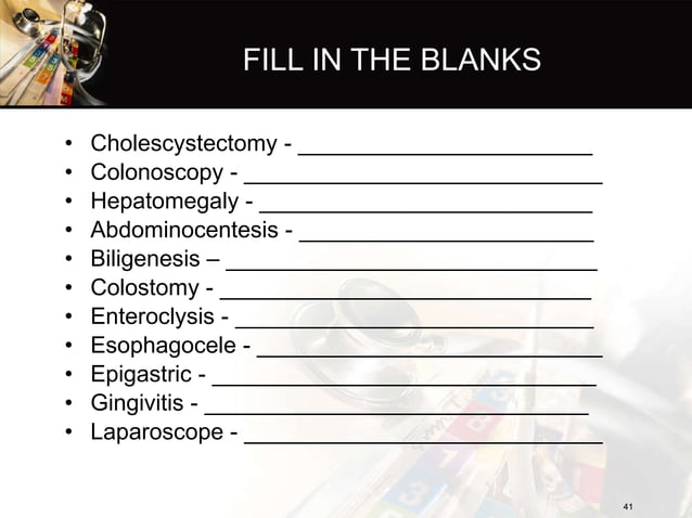 Introduction to medical terminology | PPT