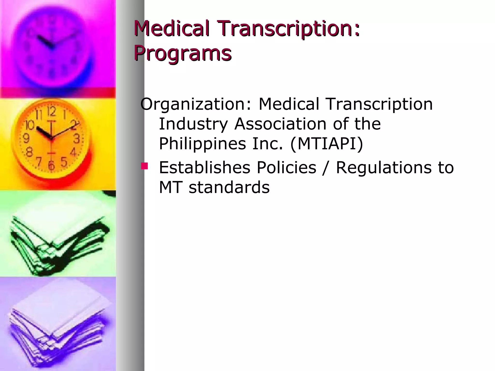 Introduction to medical transcription | PPT