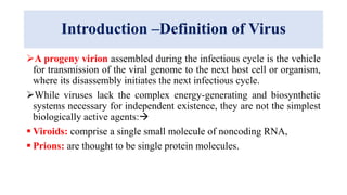 Introduction to medical virology | PPTX