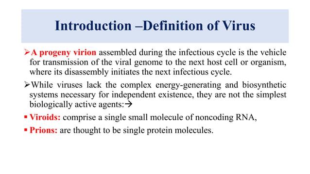 Introduction to medical virology | PPTX
