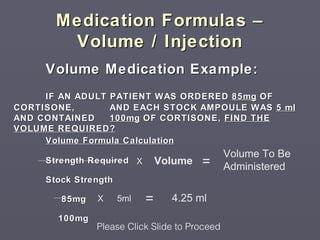 Introduction to Medication Calculations | PPT