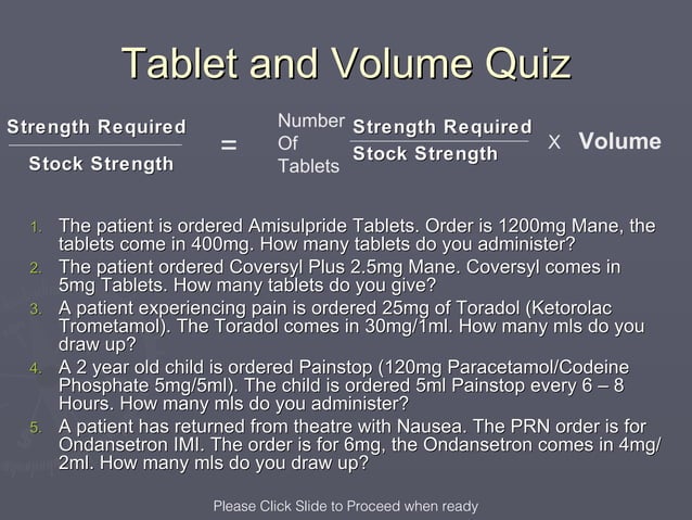 Introduction to Medication Calculations | PPT | Pharmaceutical Industry ...