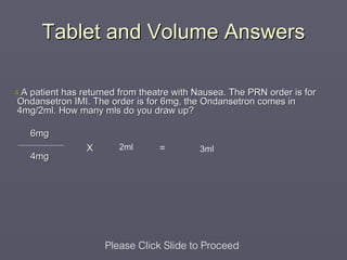 Introduction to Medication Calculations | PPT