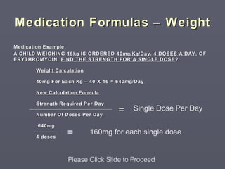 Introduction to Medication Calculations | PPT