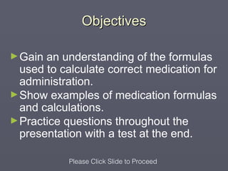 Introduction to Medication Calculations | PPT
