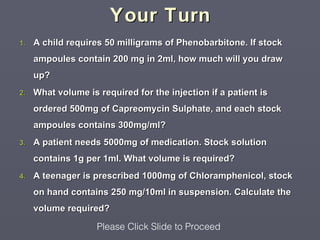 Introduction to Medication Calculations | PPT