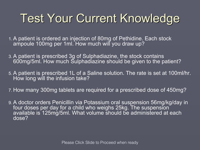 Introduction to Medication Calculations | PPT | Pharmaceutical Industry ...