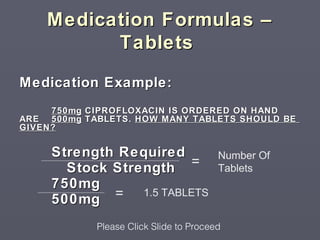 Introduction to Medication Calculations | PPT