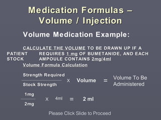 Introduction to Medication Calculations | PPT