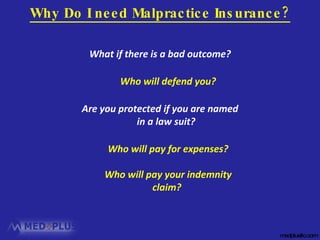 Introduction To Med Mal Insurance | PPT