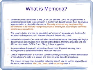 Introduction to Memoria | PDF