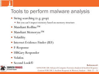 Introduction to Memory Analysis | PPT