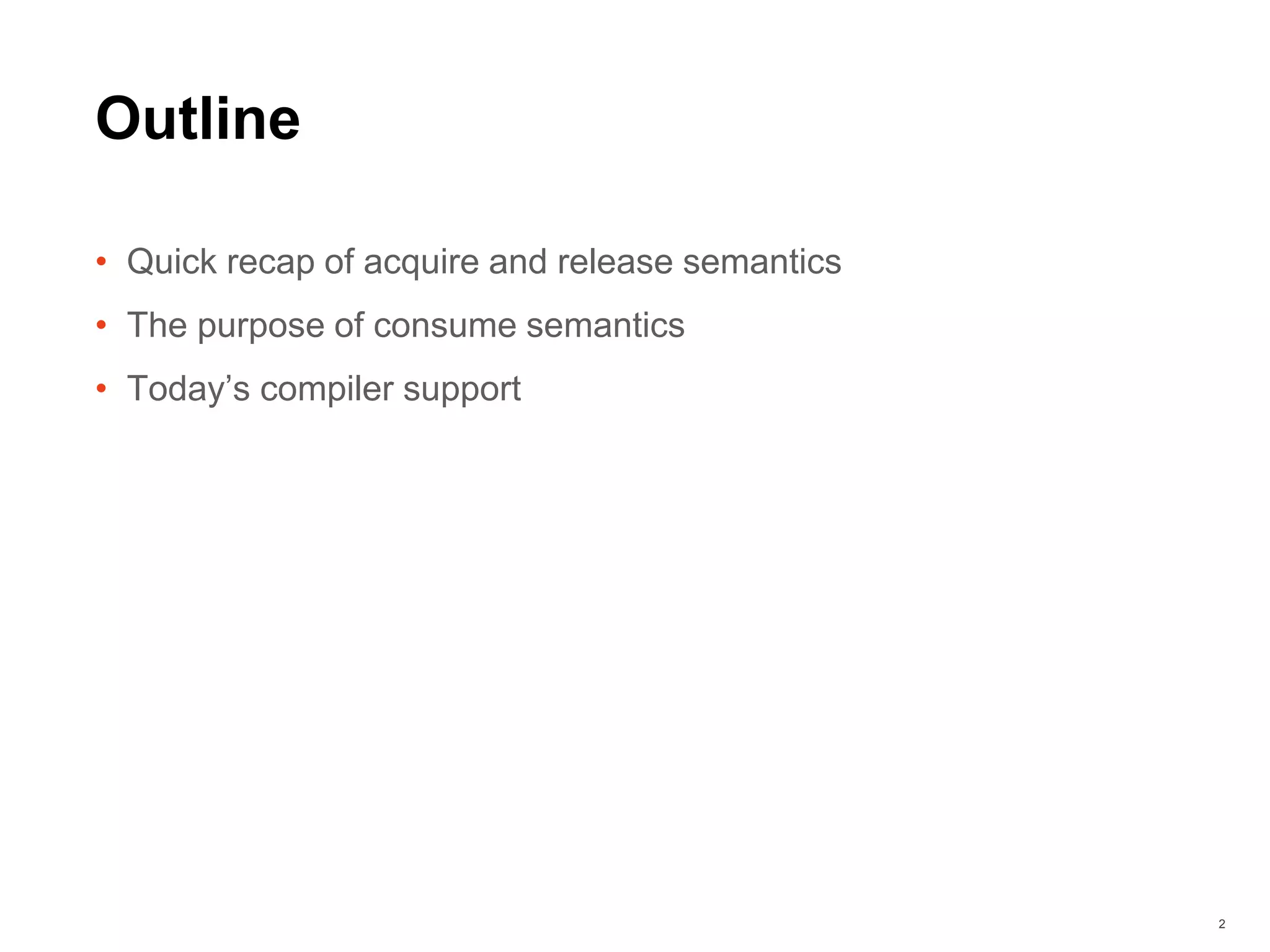 Introduction to memory order consume | PPTX