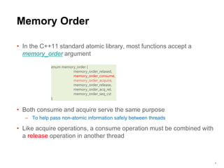 Introduction to memory order consume | PPT