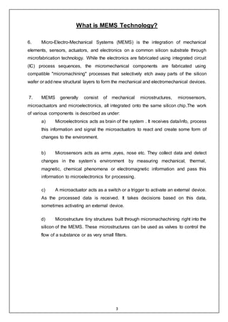 Introduction to mems | DOCX