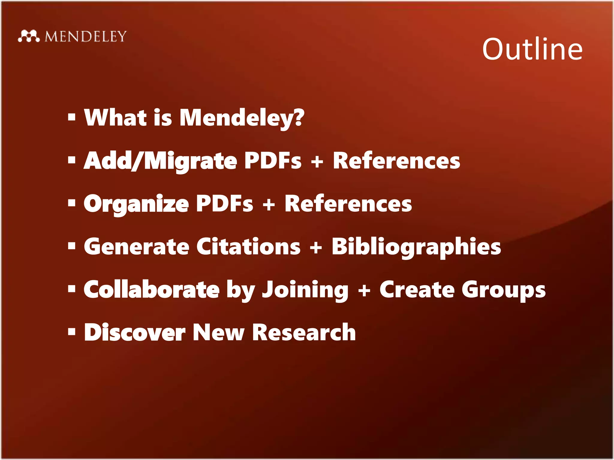 Make Citing and Referencing a Breeze with Mendeley | PPTX