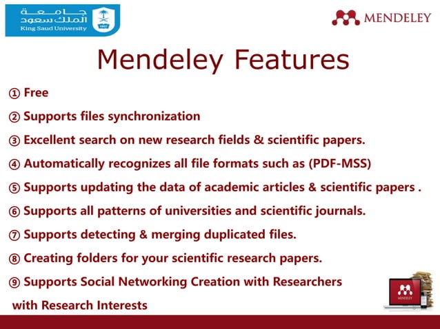 Introduction to mendeley for early researchers KSU.pptx | Desktop ...