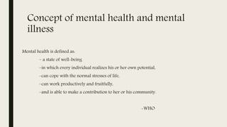 Introduction to mental health | PPTX