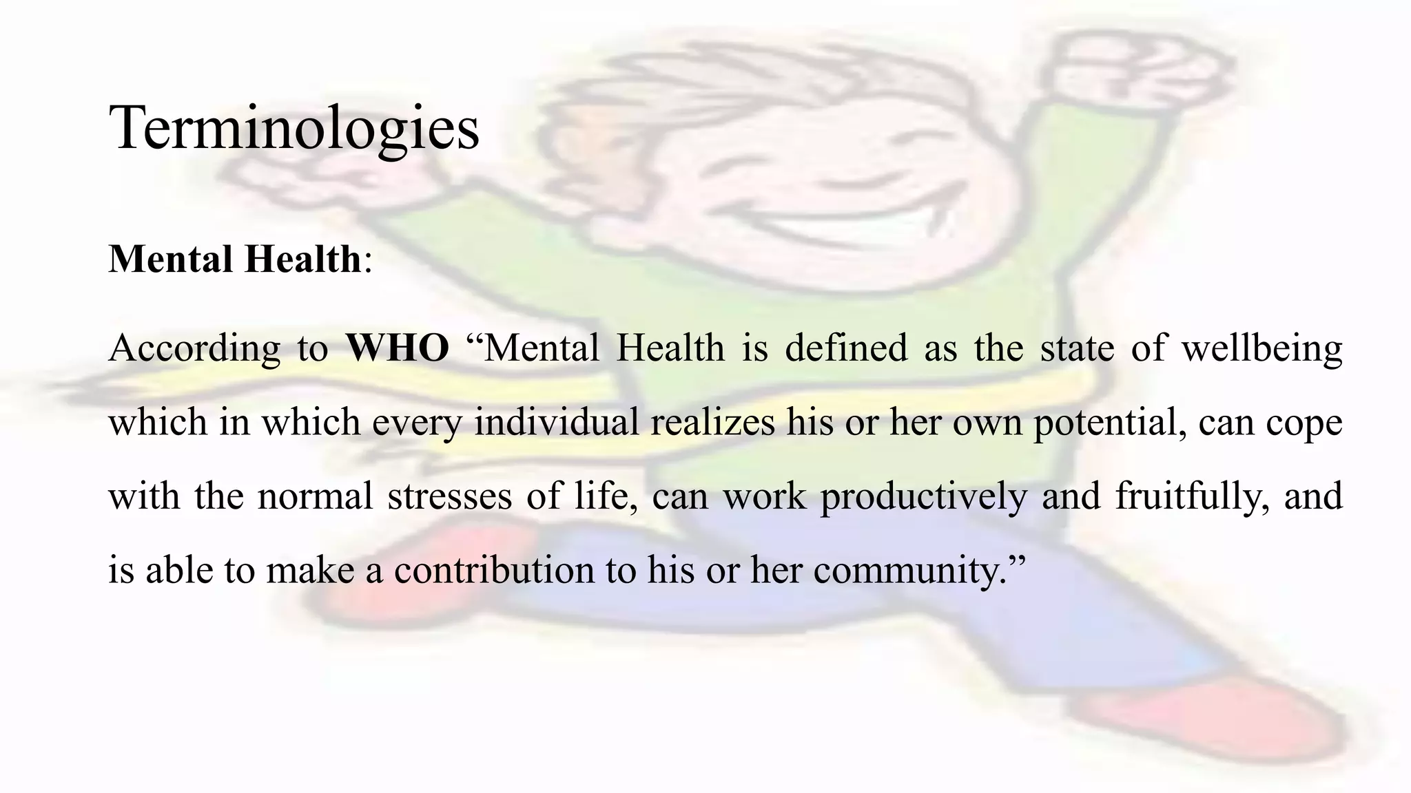 Introduction to mental health | PPTX