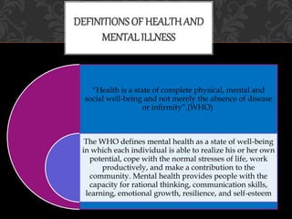 Introduction to mental health nursing | PPTX