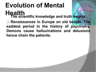 Introduction to mental health nursing part 01 | PPTX