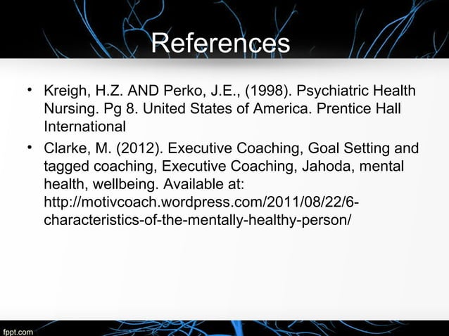 Introduction to mental health study unit 14 | PPT | Mental Health ...