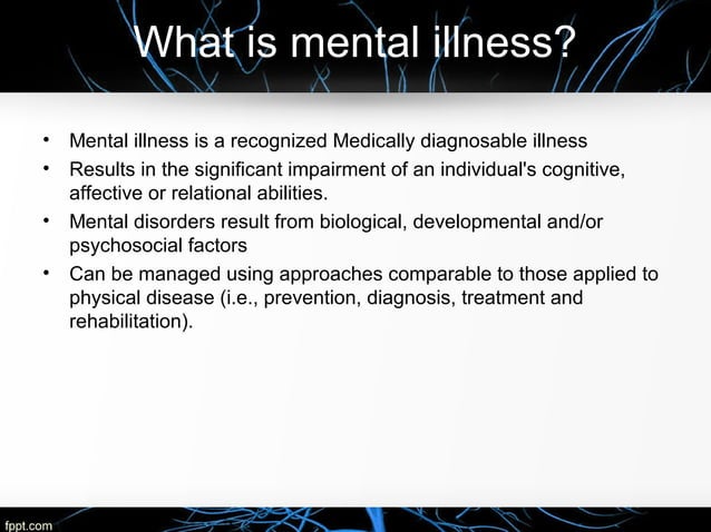 Introduction to mental health study unit 14 | PPT | Mental Health ...