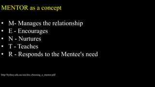 Introduction to mentoring by professor khalid javed rabbani frcs mhpe ...