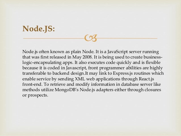 Introduction to mern | PPTX | Web Development | Internet