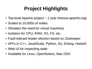 Introduction To Apache Mesos | PPT