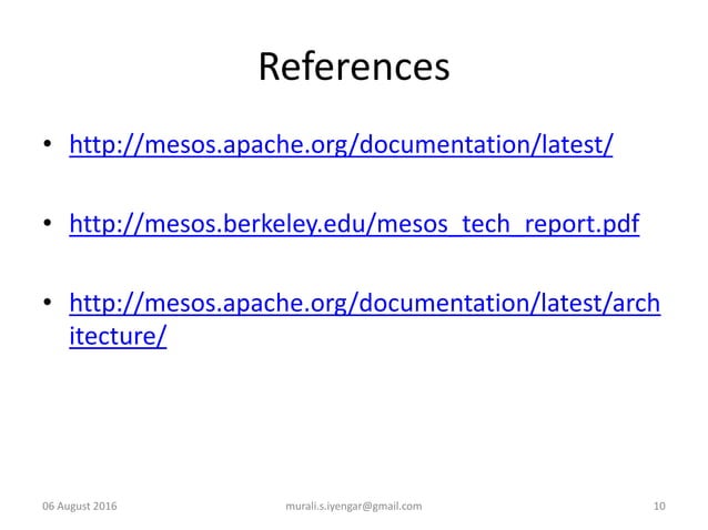 Introduction to mesos | PPTX | Cloud Computing | Internet