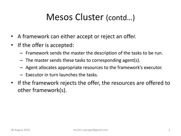 Introduction To Mesos Pptx Cloud Computing Internet