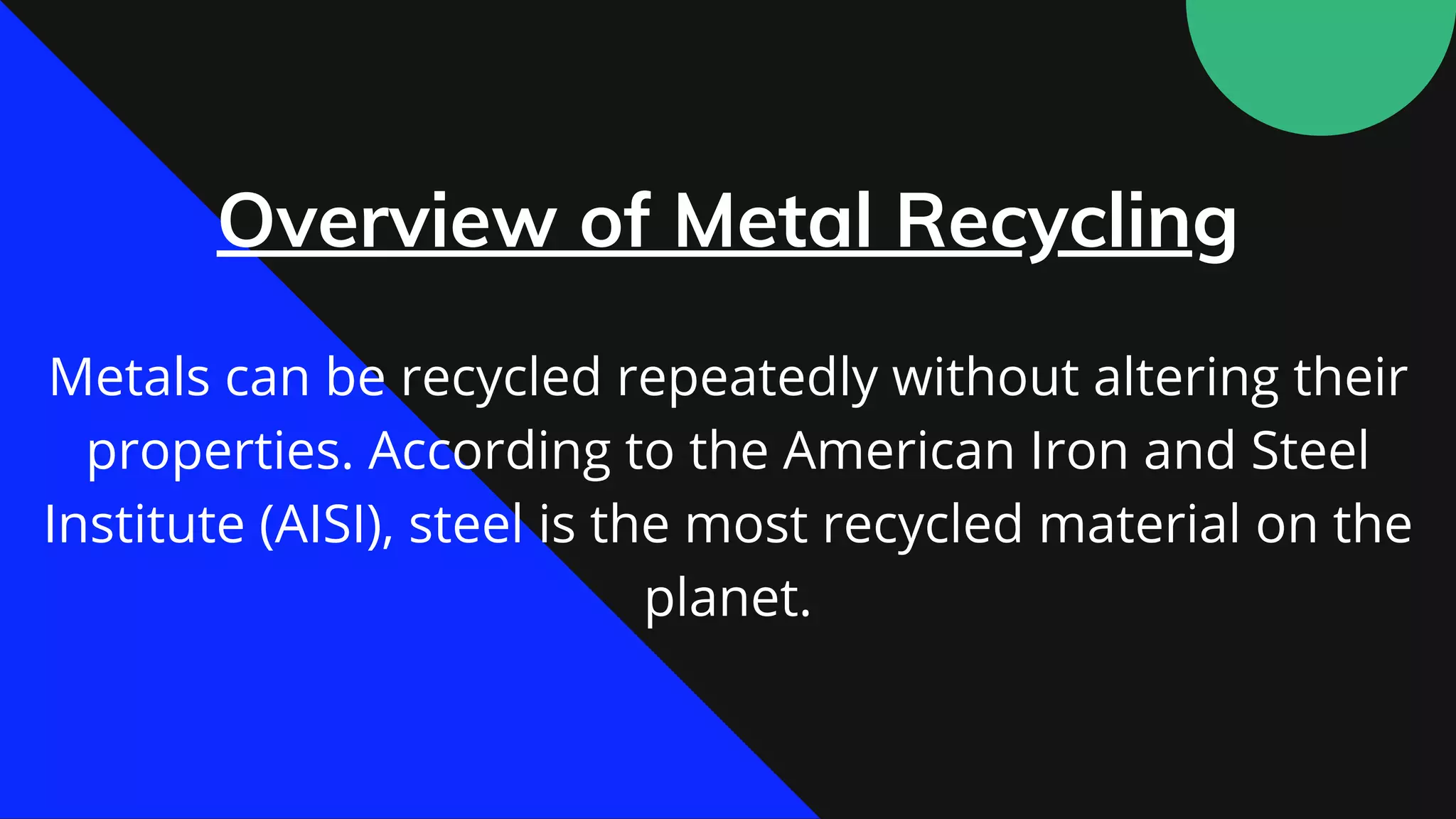 Introduction to metal recycling scrap metal ppt | PDF