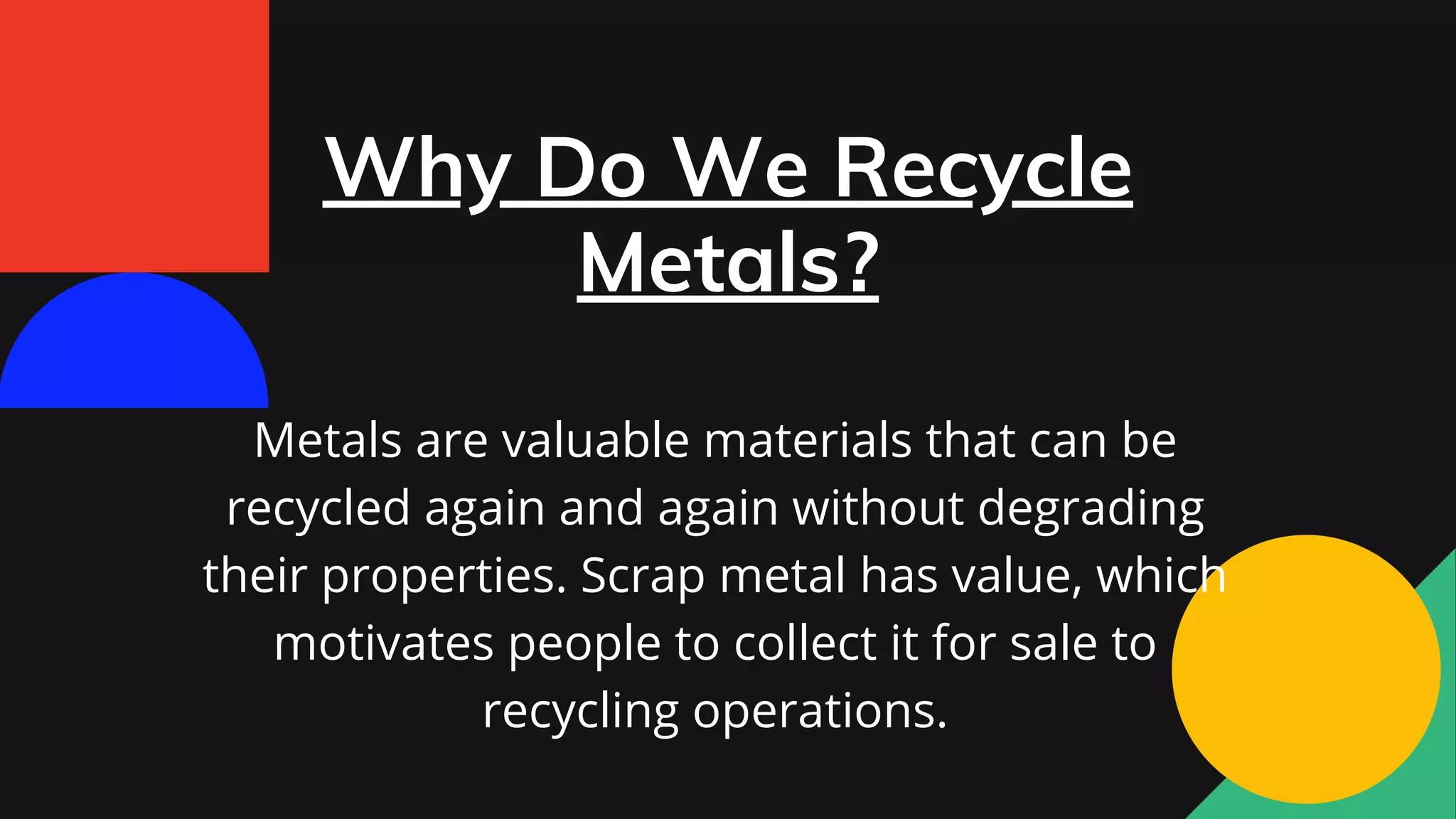 Introduction to metal recycling scrap metal ppt | PDF
