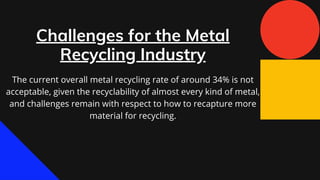 Introduction to metal recycling scrap metal ppt | PDF