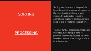 Introduction to metal recycling scrap metal ppt | PDF