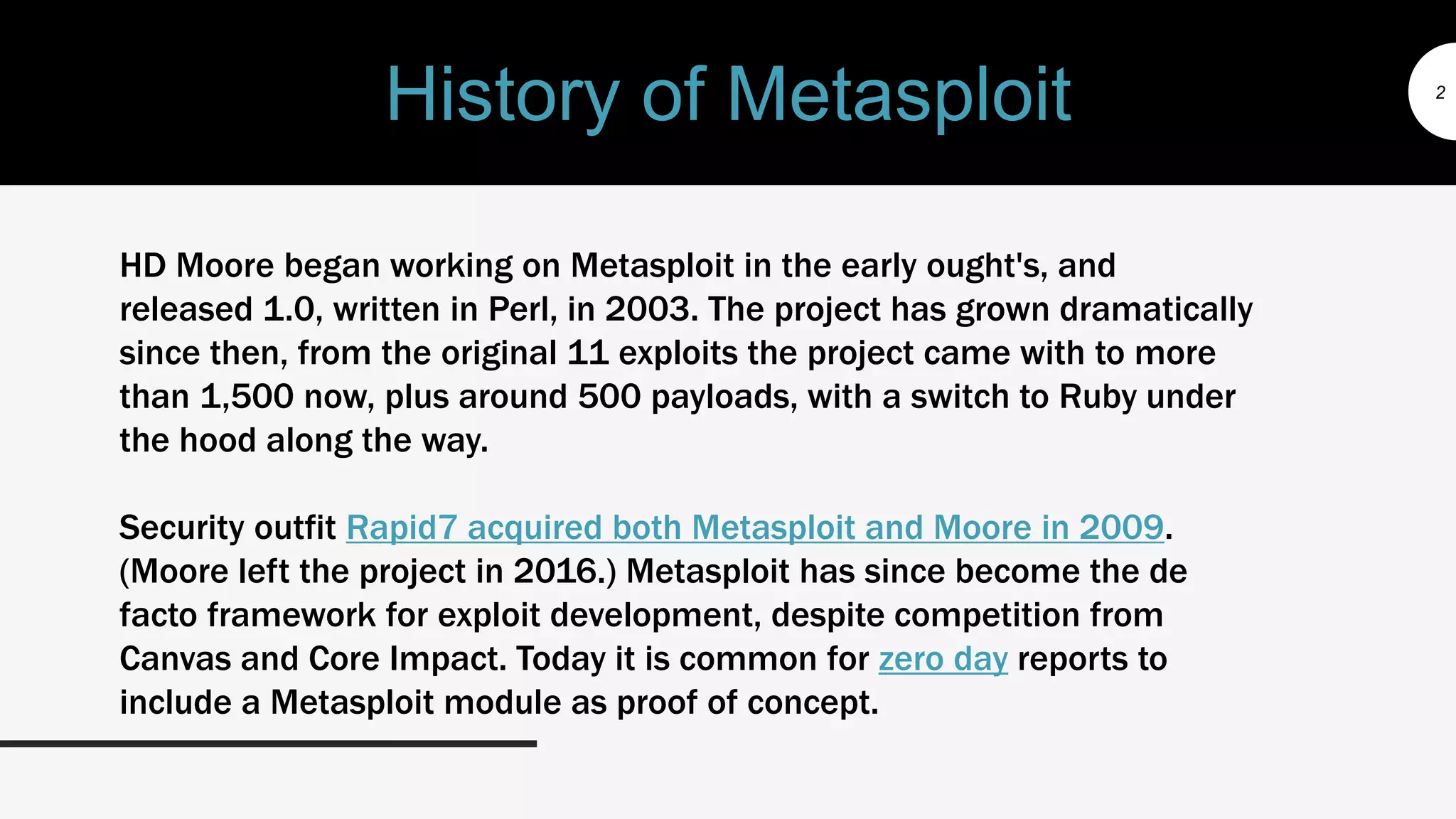Introduction To Metasploit Pptx Information And Network Security Computing