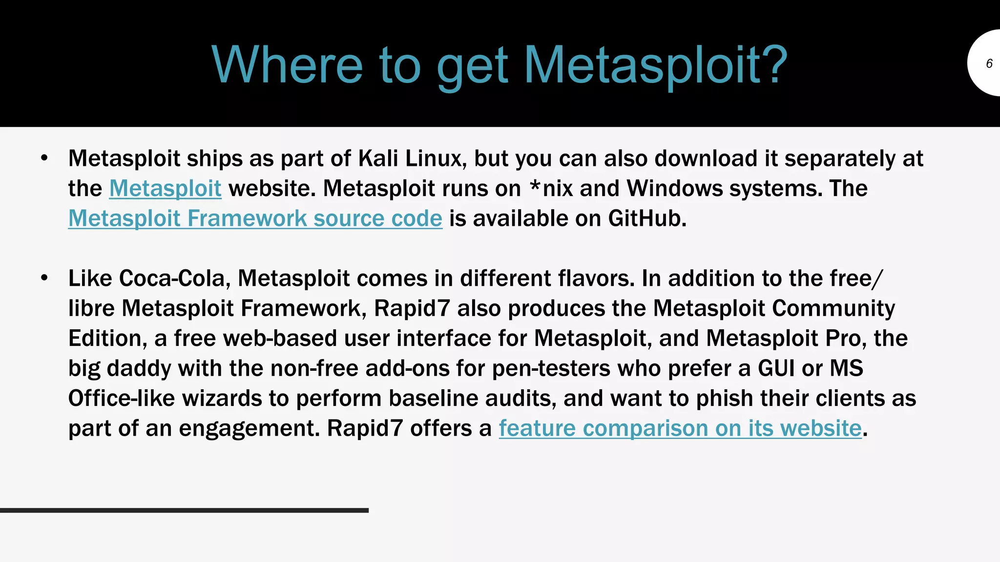 Introduction To Metasploit Pptx Information And Network Security Computing