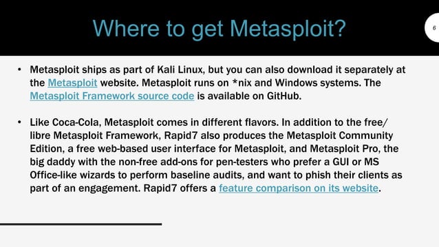 Introduction to Metasploit | PPT