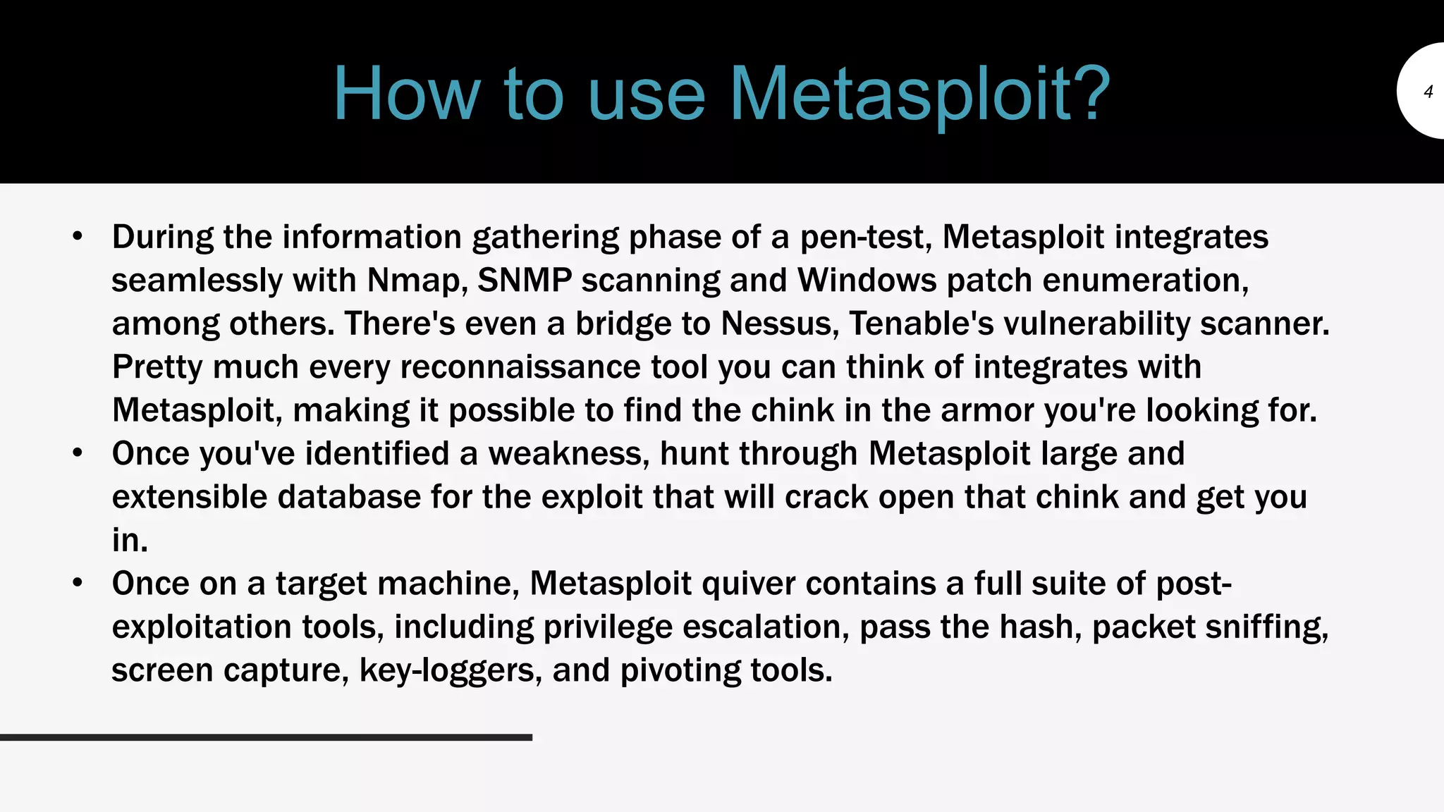 Introduction to metasploit | PPT