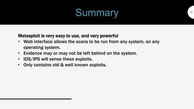 Introduction to metasploit | PPT