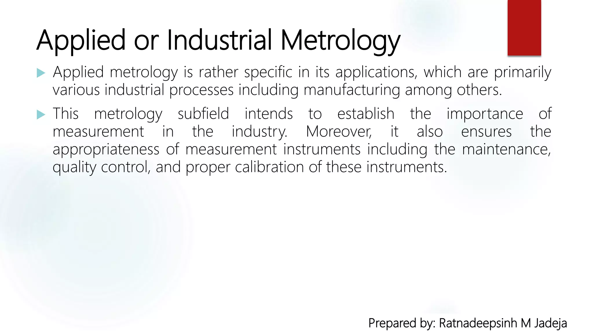 Introduction to metrology | PPTX