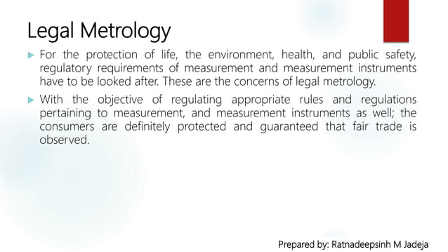 Introduction to metrology | PPTX | Physics | Science