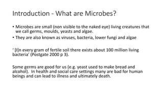 Introduction to microbes | PPTX